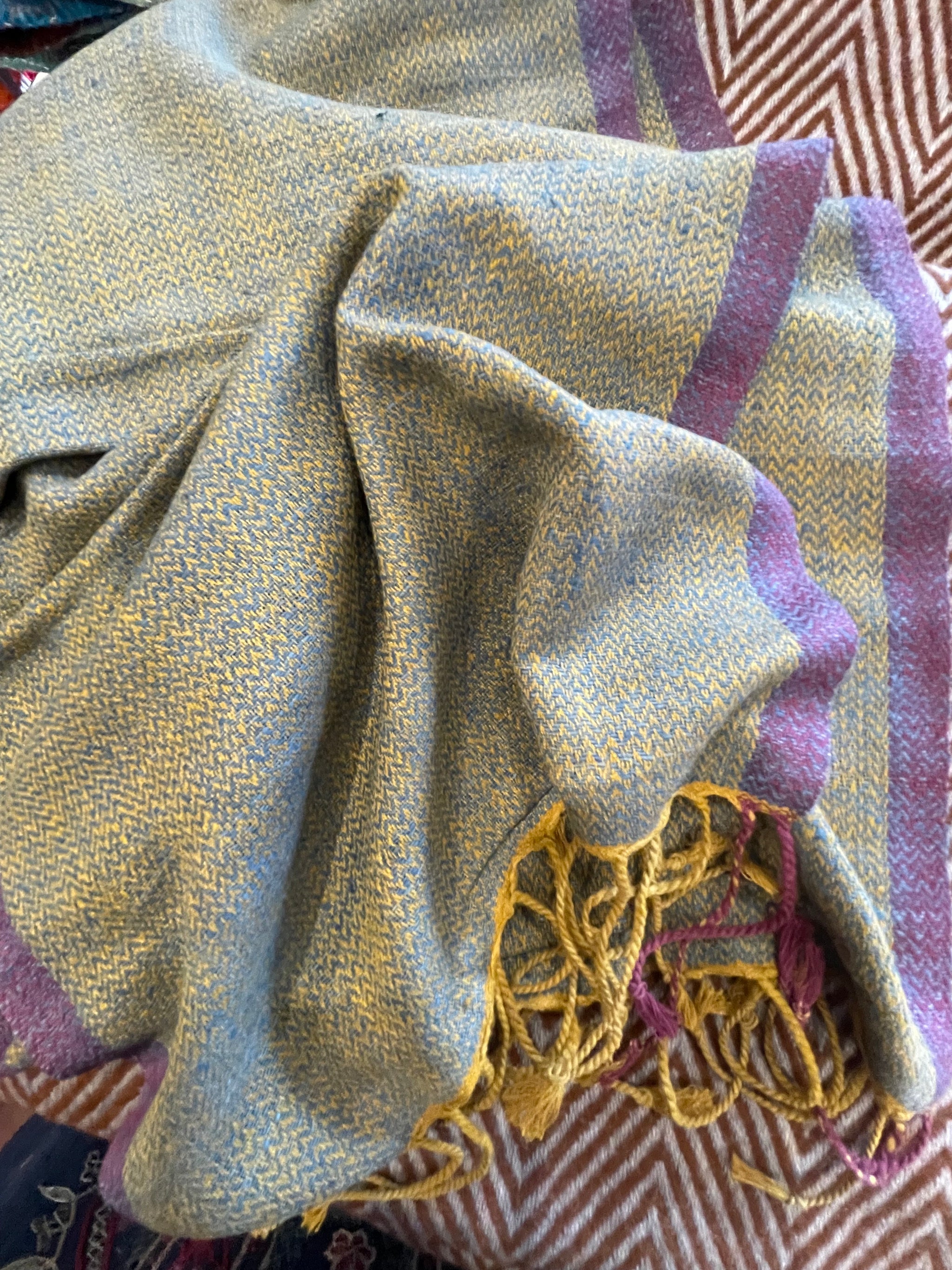 Eri Peace Silk Muffler - Marigold Lake