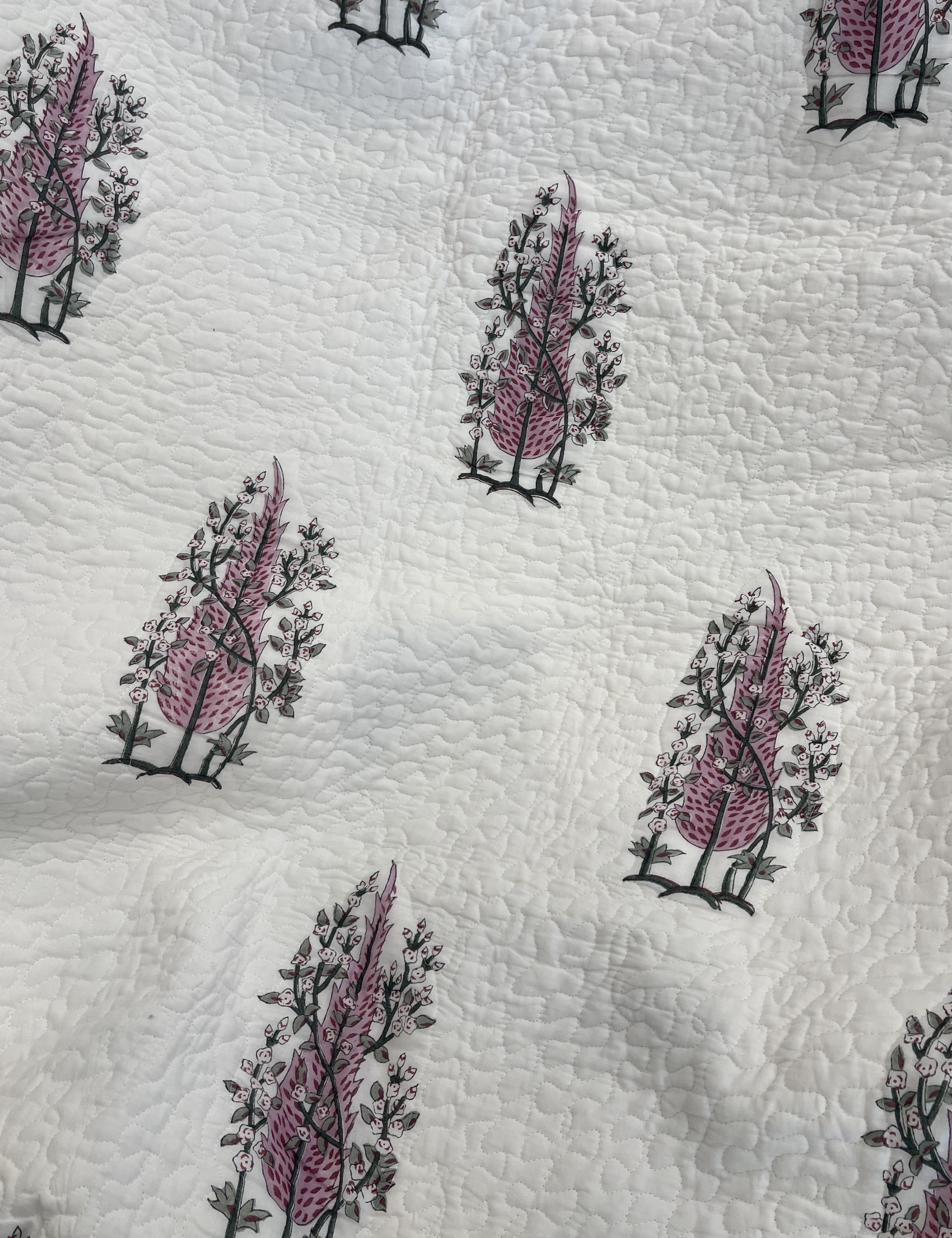 Cotton Quilt - Pink Cypress | India in Balmain